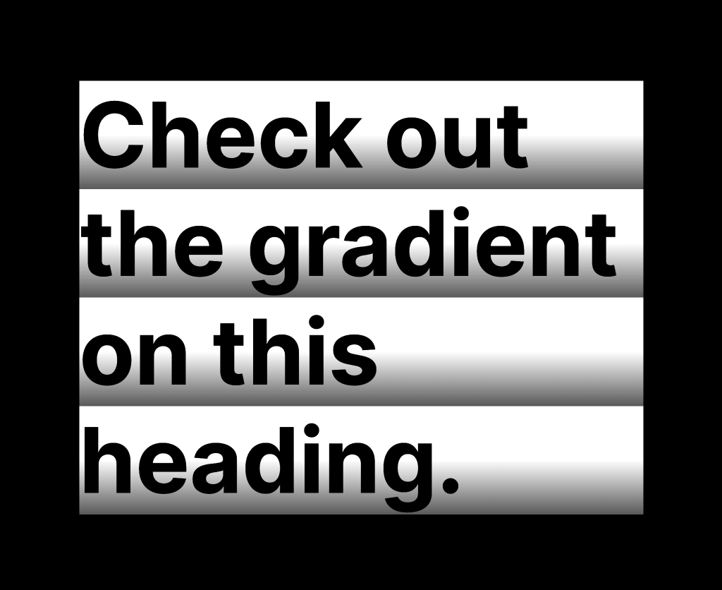 CSS repeatable linear gradients on multiple lines of text — Ben Gammon